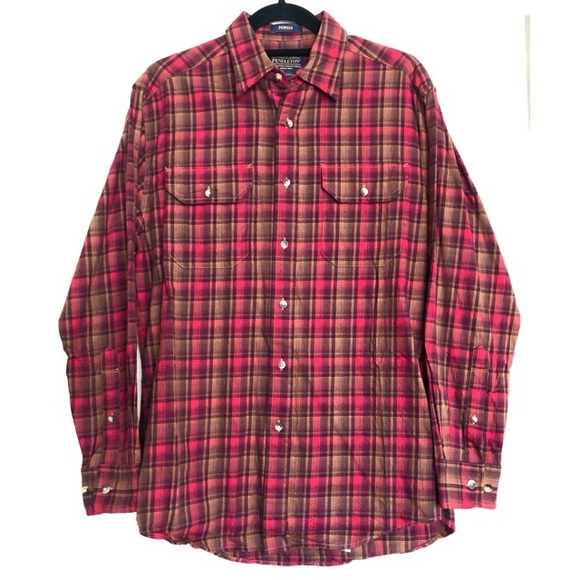 Pendleton | Shirts | Pendleton Pioneer Plaid Button Down Mens Medium ...